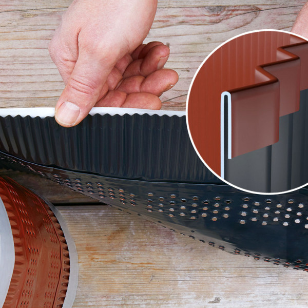 Flexible Firstrolle AluRoll FLEX aus Metall in der Farbe Anthrazit ...